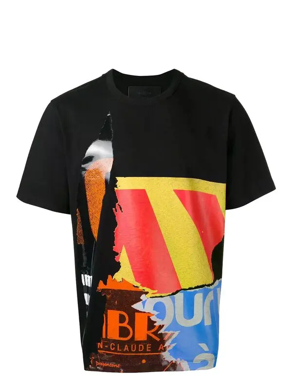 JUUN.J Multi-print T-shirt - Black