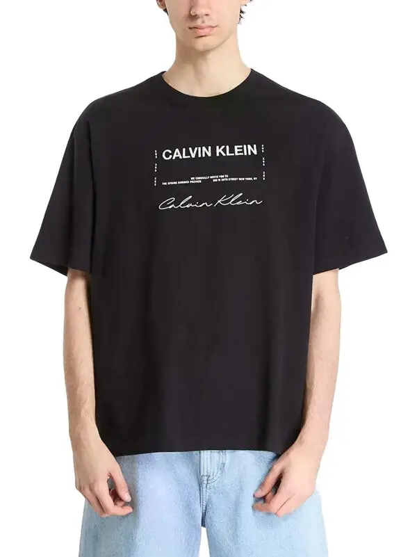 Calvin Klein Logo-print T-shirt - Black