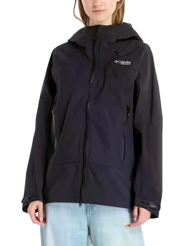 Columbia Hooded Oversized Jacket - Black