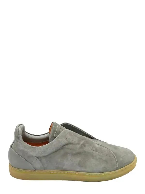 ANDREA VENTURA FIRENZE Slip-on Suede Sneakers - Grey