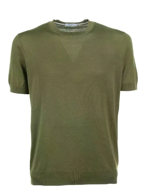 PAOLO PECORA V-neck T-shirt - Green
