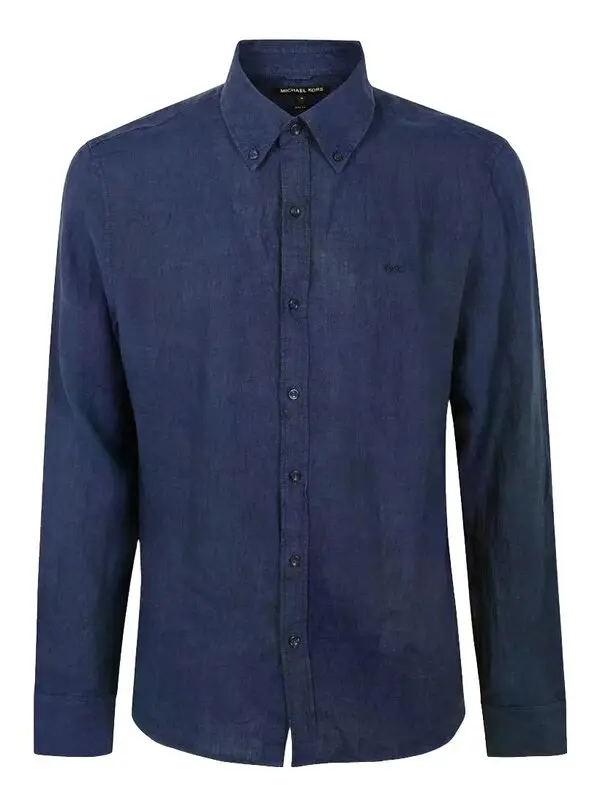Michael Kors Logo-embroidered Shirt - Blue