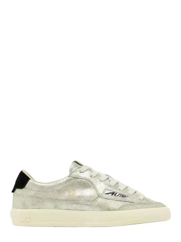 AUTRY Panelled Low Top Sneakers - Silver