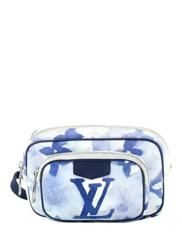 LOUIS VUITTON Outdoor Pouch Limited Edition Monogram Watercolor Canvas - Blue
