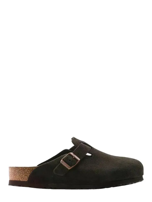 BIRKENSTOCK Boston Buckled Mules - Brown