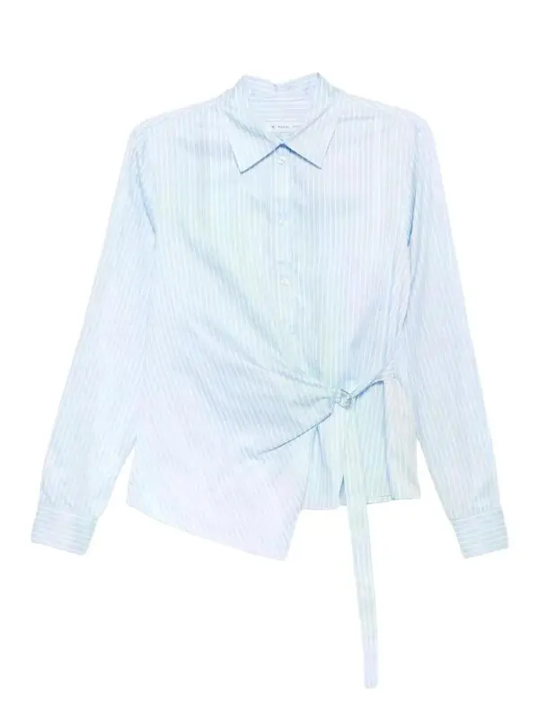 MANUEL RITZ Striped Shirt - Blue