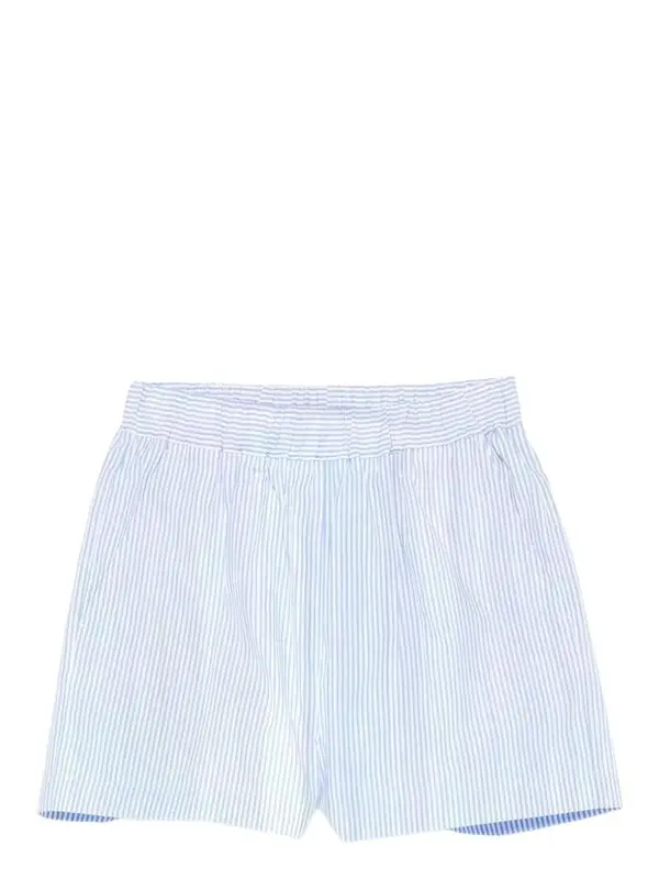 MANUEL RITZ Striped Shorts - Blue
