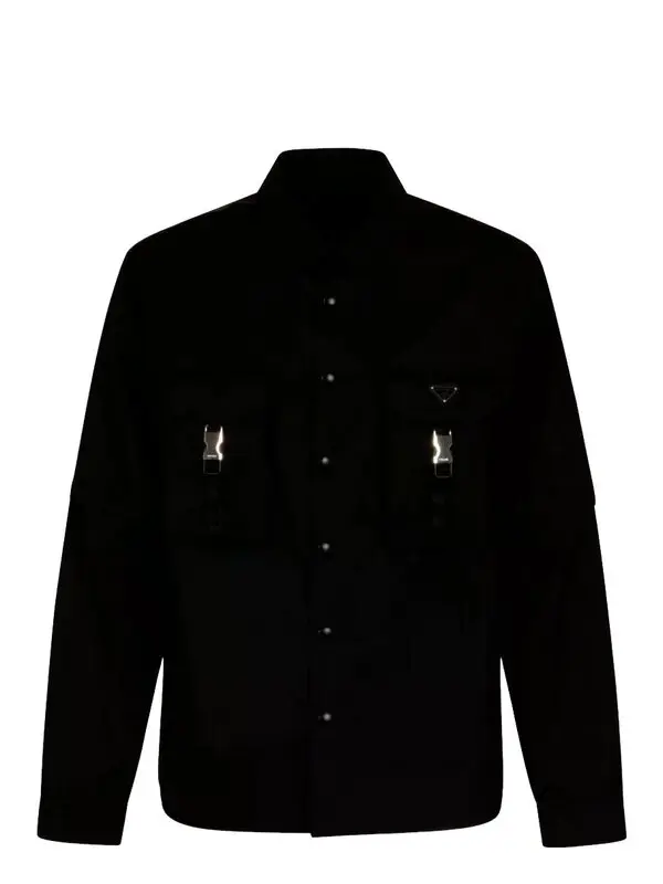 Prada Buckled Pocket Shirt - Black