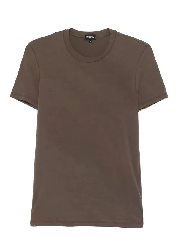 Zegna Crew-neck T-shirt - Brown