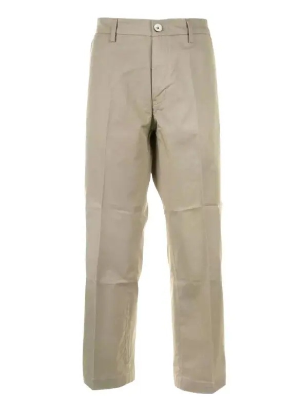RE-HASH High-waisted Straight Leg Trousers - Neutrals