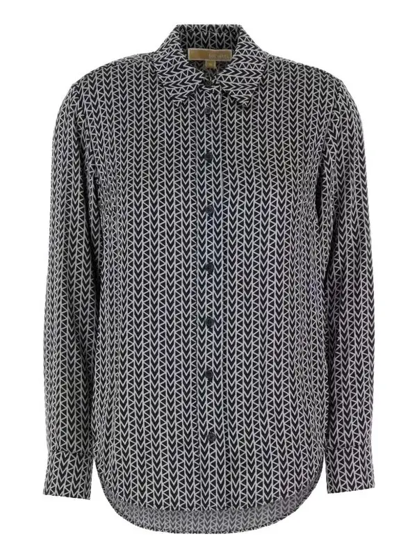 Michael Kors Logo Print Shirt - Black