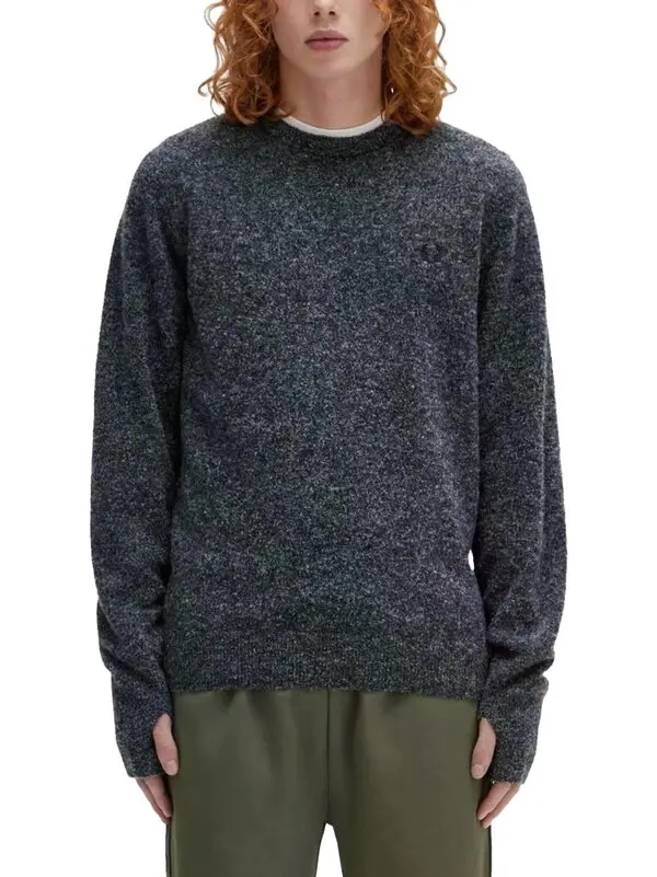 Fred Perry Logo Sweater - Blue