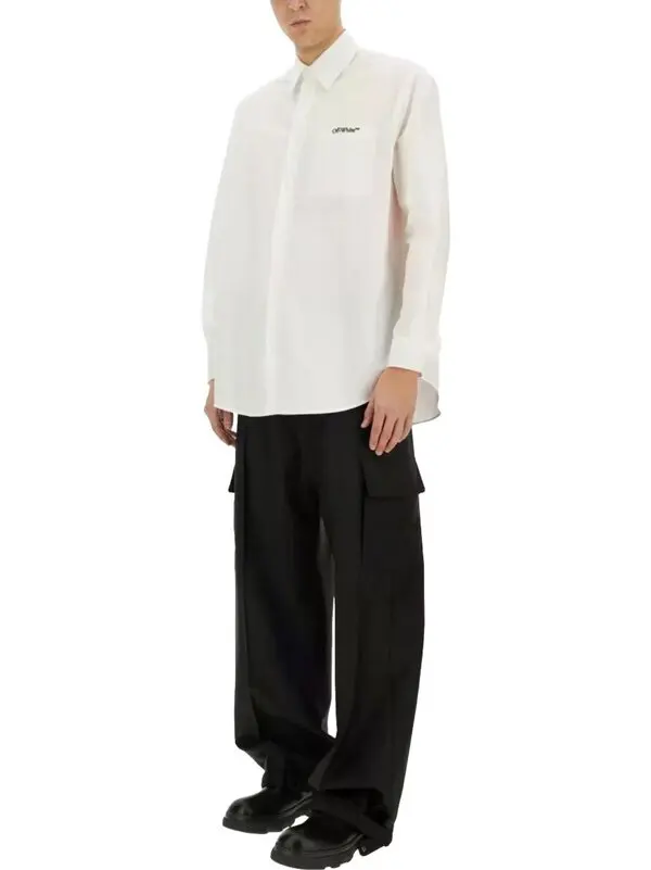 Off-White Chest-pocket Shirt - White