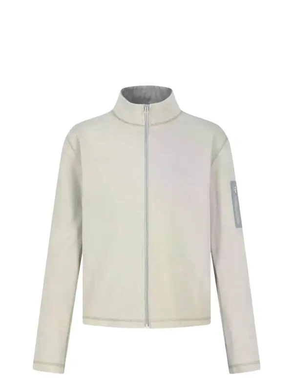 AMOMENTO Zip-up Sweatshirt - Neutrals