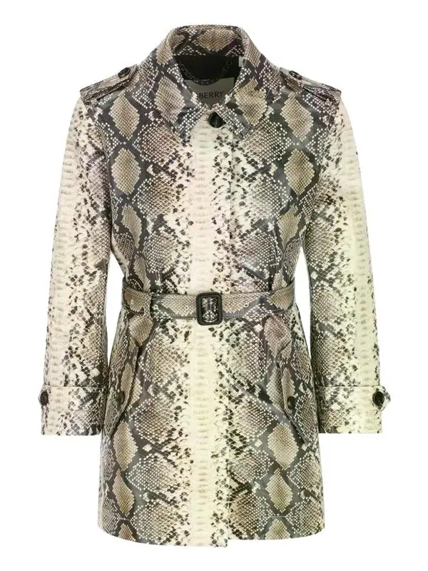 Burberry Stonehaven Belted Coat - Neutrals
