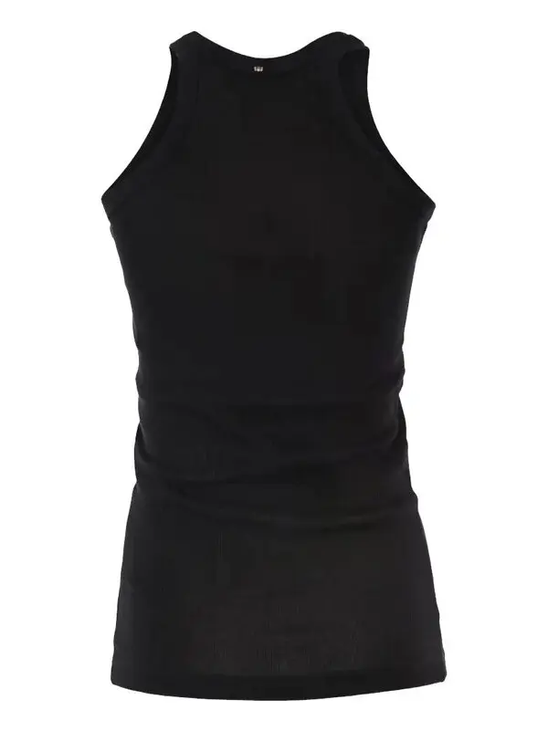 Sportmax Ribbed Knit Racerback Tank Top - Black