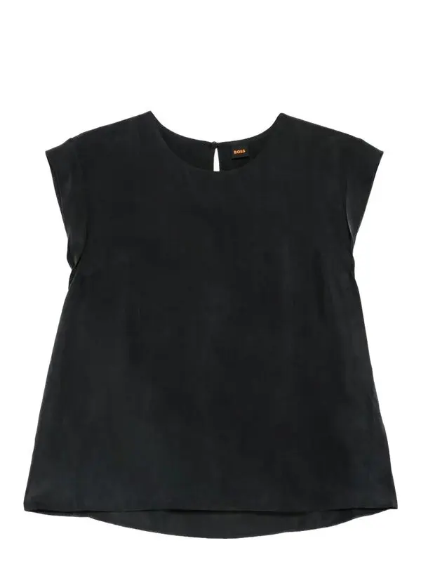 BOSS Round-neck Top - Black