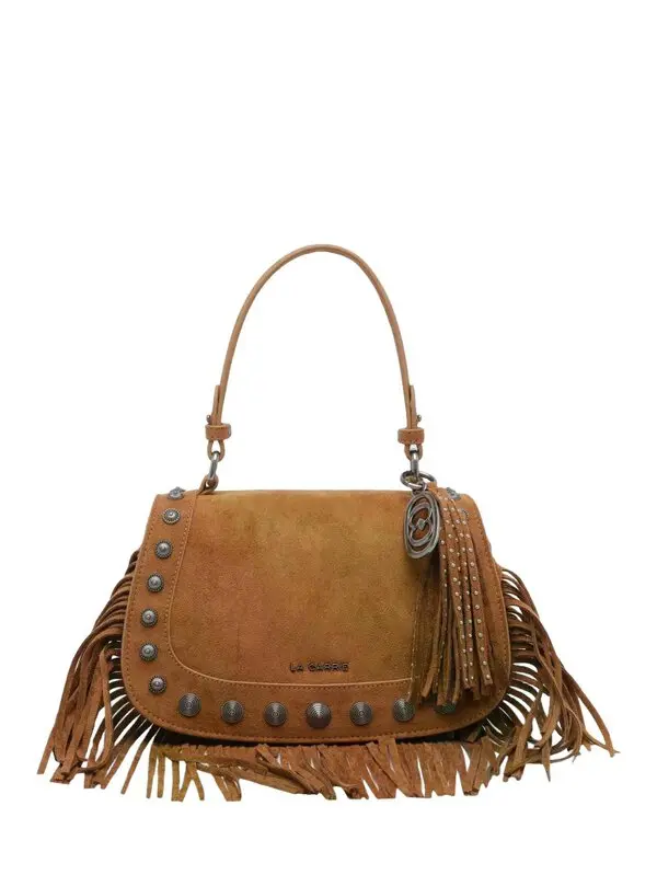 LA CARRIE Fringed Shoulder Bag - Brown