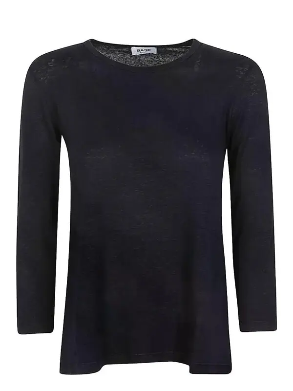 BASE MILANO Long-sleeve T-shirt - Blue