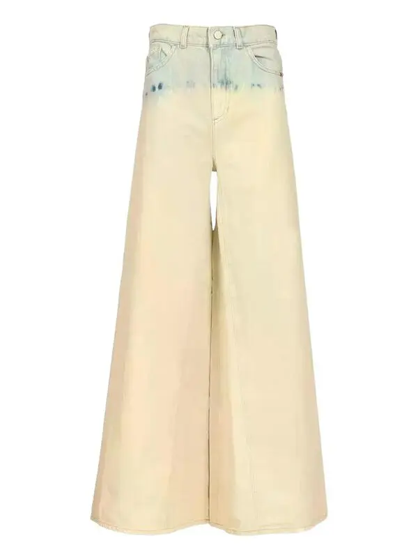 AMISH SUPPLIES Faded-effect Wide-leg Jeans - Neutrals