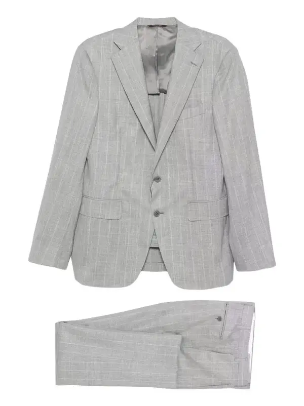 Canali Striped Suit - Grey