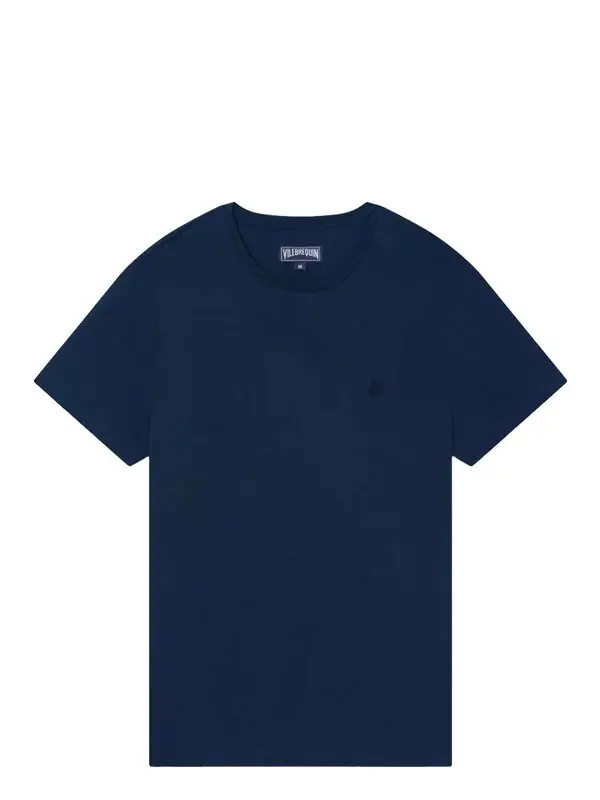 Vilebrequin Thom Logo-embroidered T-shirt - Blue