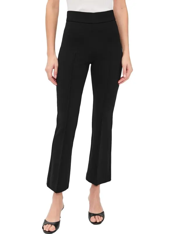 Good American Soft Stretch Ponte Kick Flare Pants - Black001
