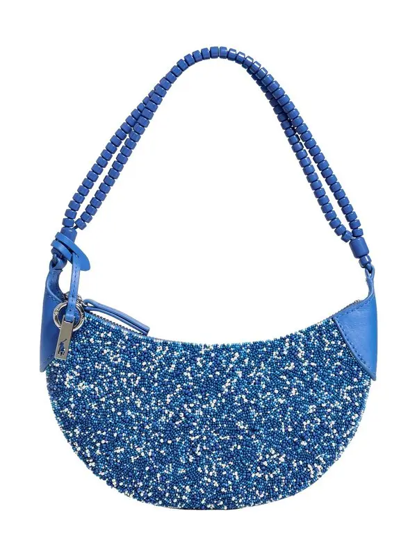 Polo Ralph Lauren Polo Id Beaded Mini Shoulder Bag - Pool Blue