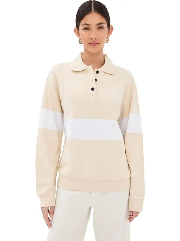 KALLMEYER Blake Rugby Polo - Vanilla/white