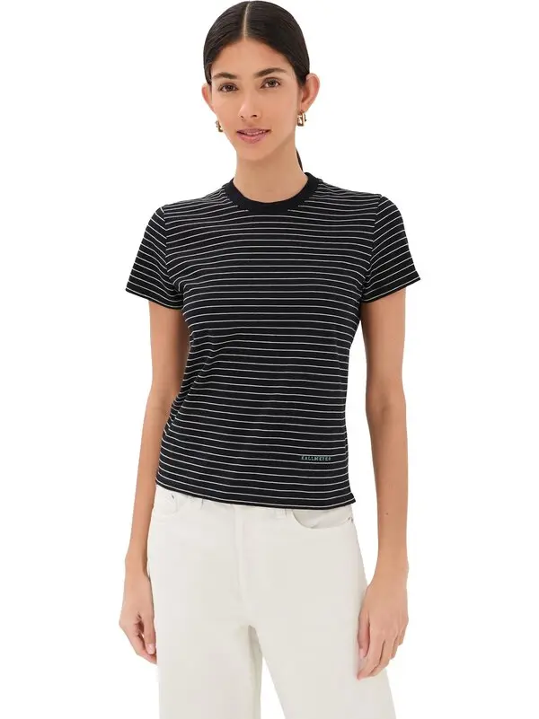 KALLMEYER Kenzie Striped T-shirt - Black/vanilla