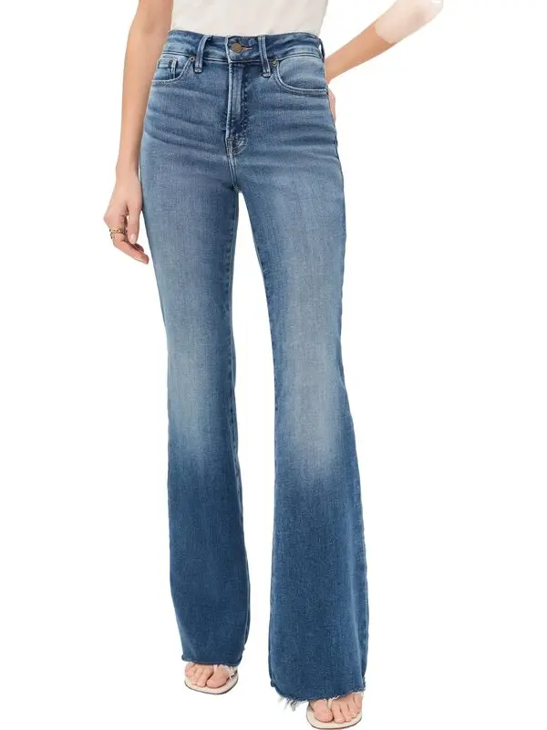 Good American Good Legs Flare Jeans - Indigo1211