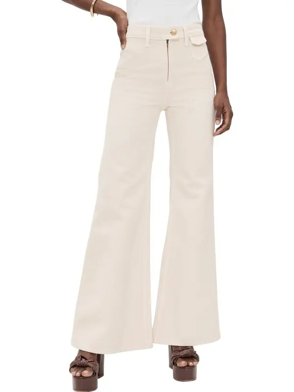 Ulla Johnson Odelia Wide Leg Jeans - Cowrie