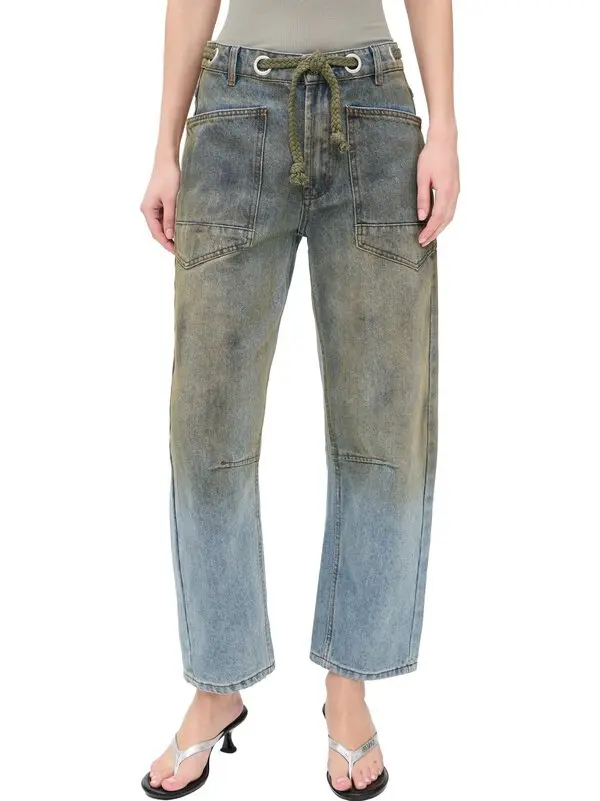 Lioness Rush Hour Straight Leg Jeans - Stone Blue