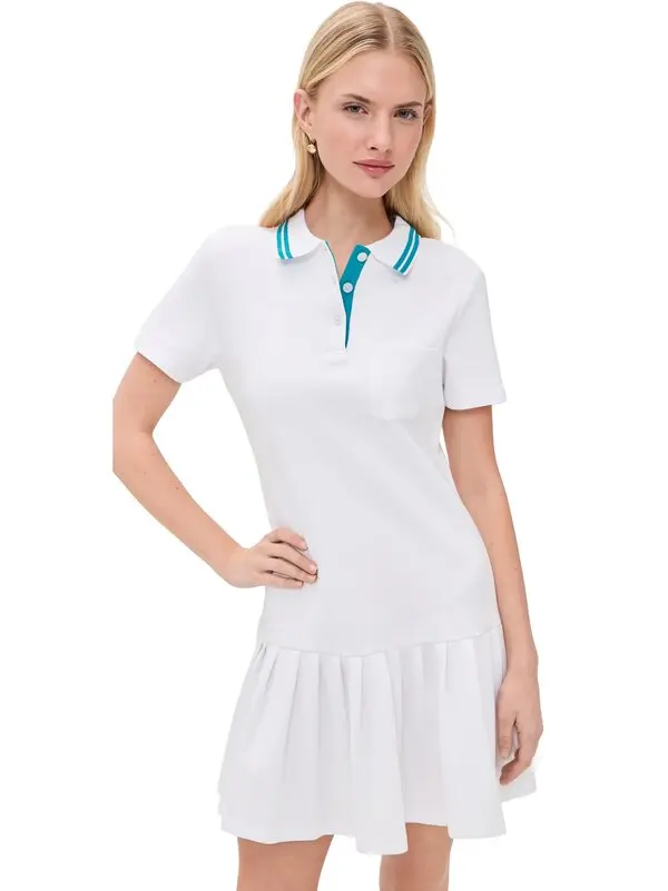 Beach Riot Minette Polo Dress - Birdie Blue