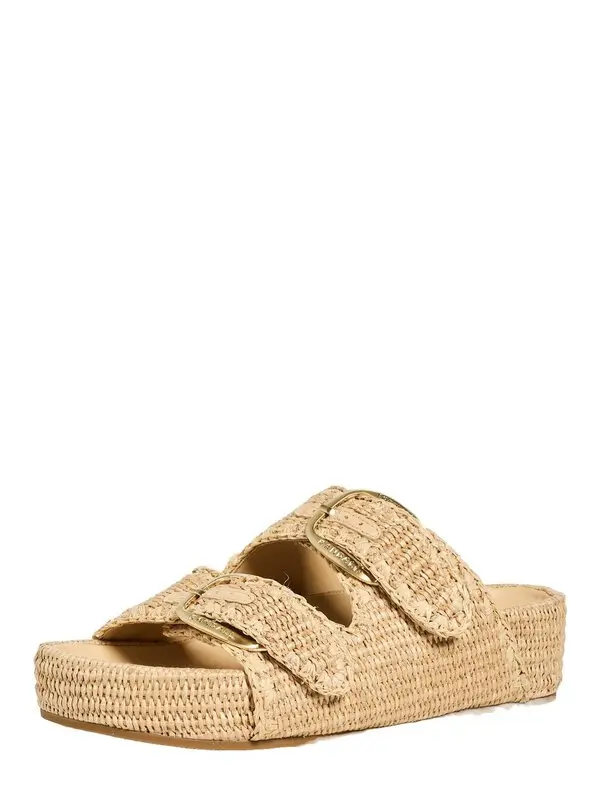 LOEFFLER RANDALL Nico Raffia Sandals - Natural Raffia