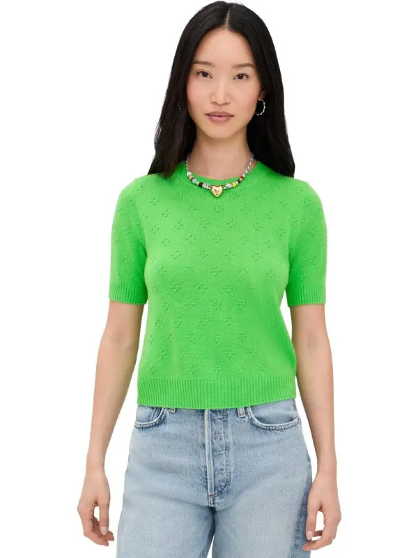 Guest In Residence Compass Cashmere Sweater Tee - Match Point