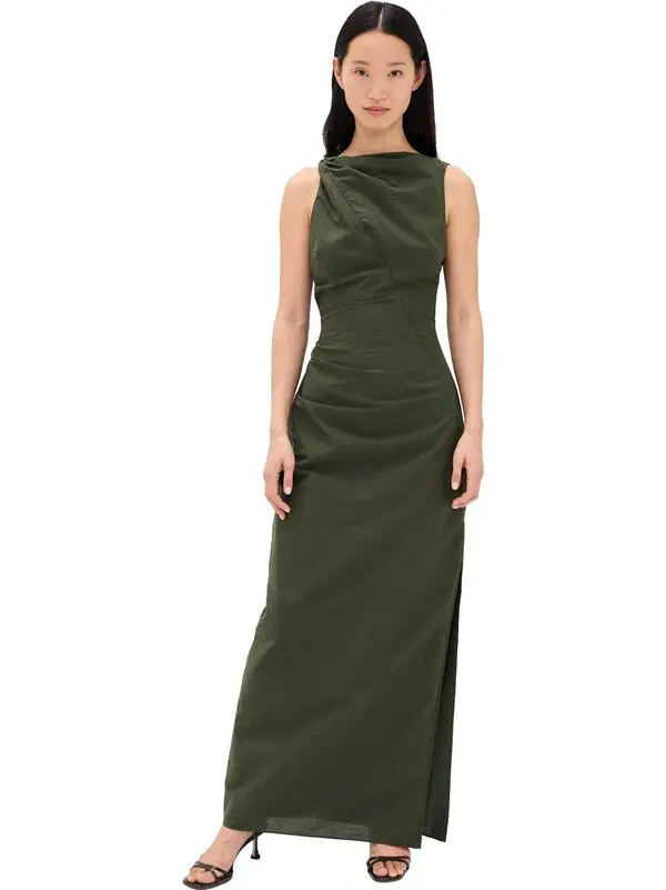 SIR. Sorel Maxi Dress - Dark Olive
