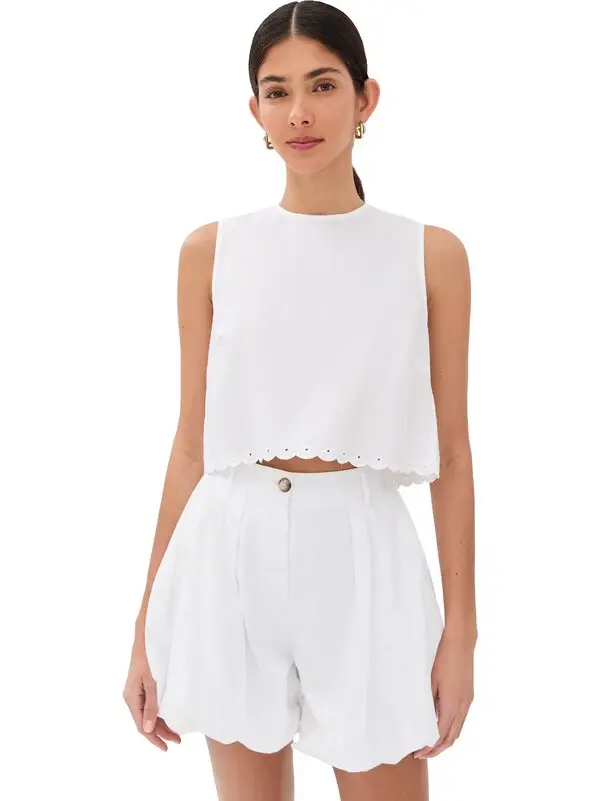 Cecilie Bahnsen Deeba Top - White