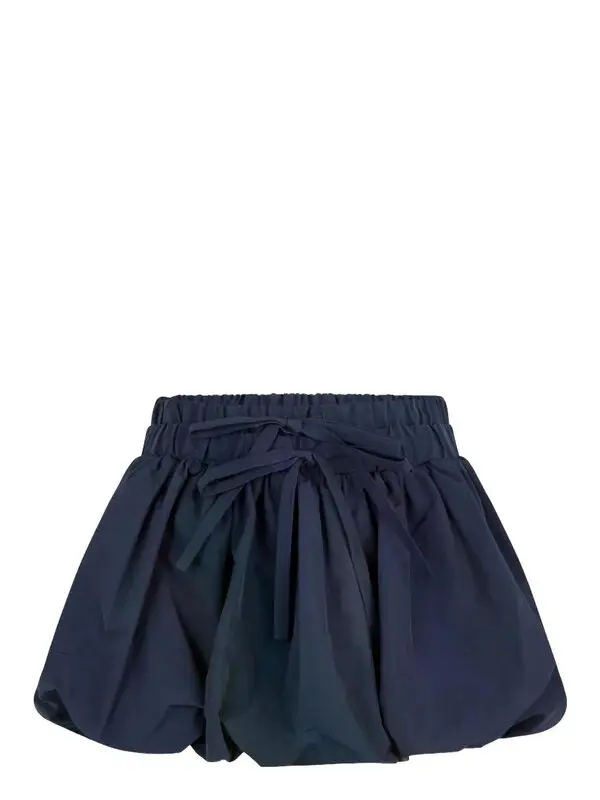 Monse Ruched Bubble Mini Skirt - Blue