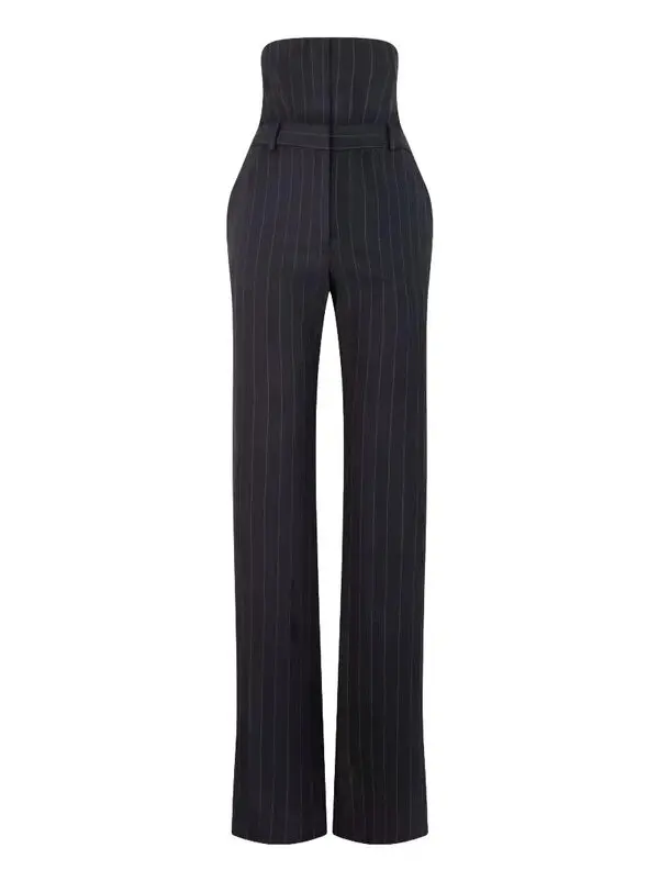 Monse Corset Tailored Trousers - Blue