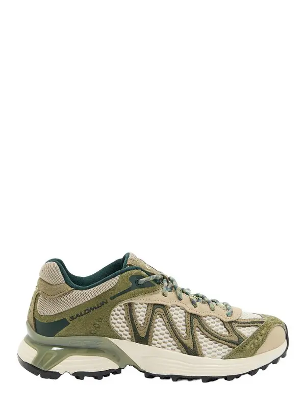 SALOMON Xt-whisper Panelled Mesh-knit Sneakers - Green