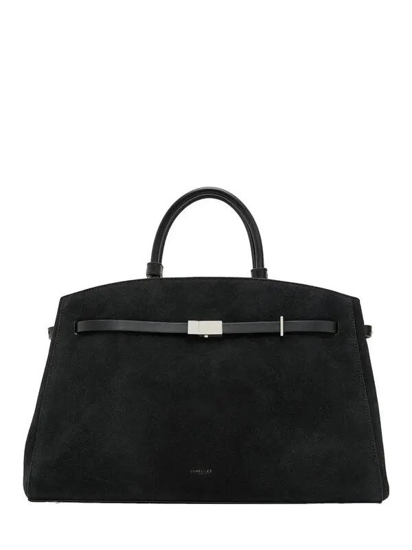 DEMELLIER The Hudson Suede Top Handle Bag - Black