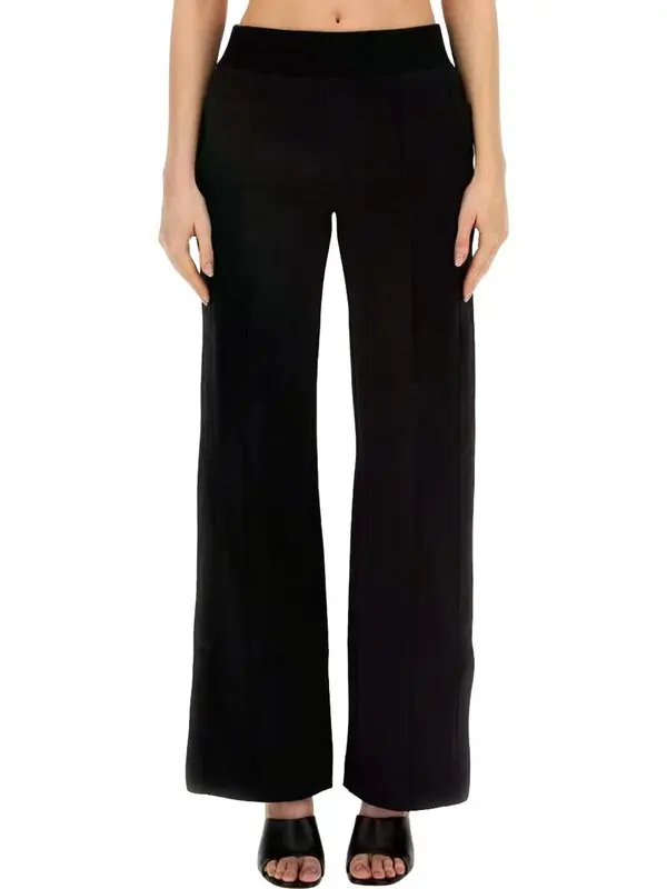 Off-White Wide-leg Trousers - Black