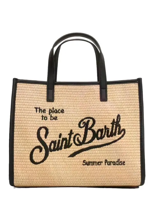 MC2 SAINT BARTH Embroidered Tote Bag - Neutrals