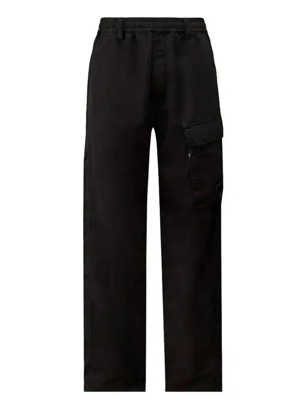 C.P. COMPANY Cotton Straight-leg Trousers - Blue