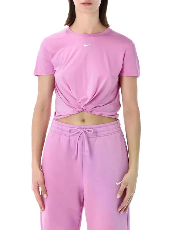 Nike Knot Cropped T-shirt - Pink