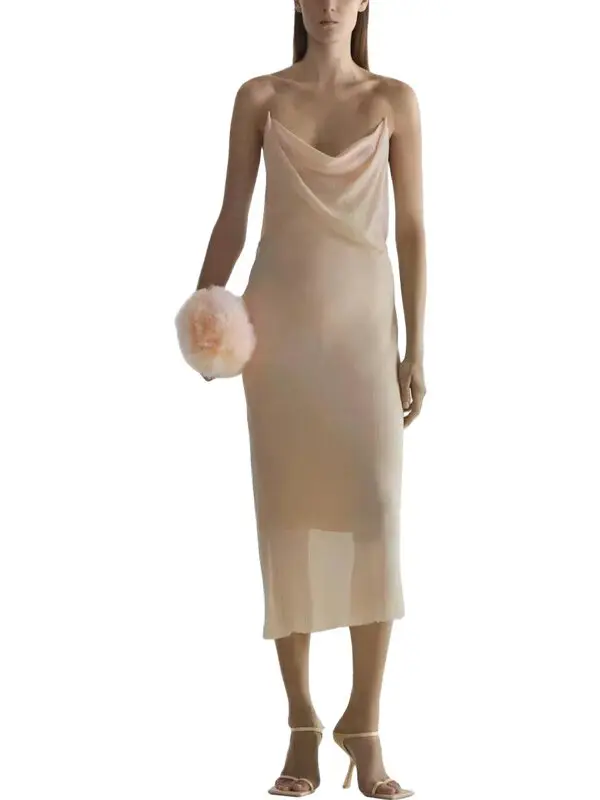 MUGLER Illusion Dress - Neutrals
