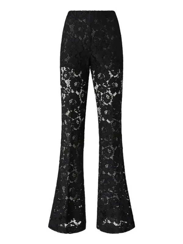 Pinko Flared Lace Trousers - Black