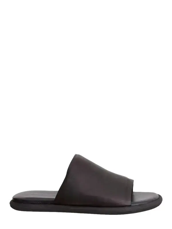 PURO Leather Flat Slide - Brown