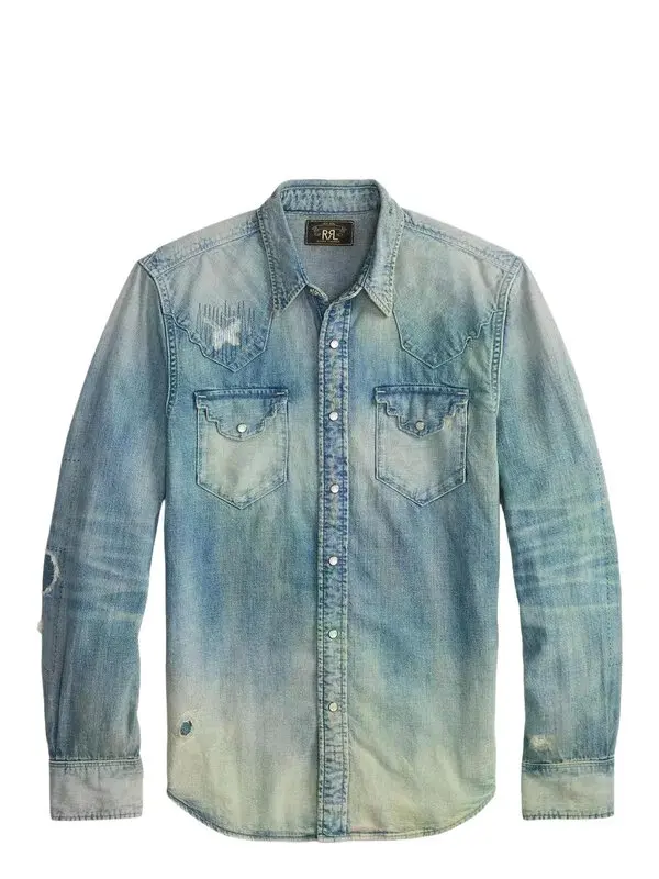 Ralph Lauren Long-sleeve Pocket Shirt - Blue